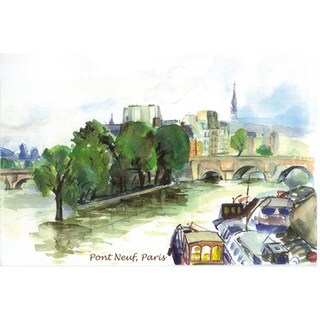 Jeeyun Lee 'Paris Boats' Classic Frame Art - Bed Bath & Beyond - 3822166