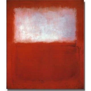 Mark Rothko, 'White over Red' Unframed Stretched-canvas Art - Bed Bath ...