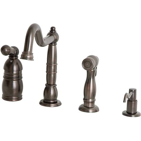 Giagni Traditional Vintage Bronze Kitchen Faucet w/spray - Overstock ...