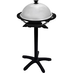 George Foreman Round Indoor/ Outdoor Electric Grill - Bed Bath & Beyond ...
