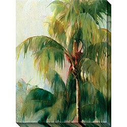 Gallery Direct Allyson Krowitz 'Quiet Palm' Gallery-wrapped Art - Bed ...