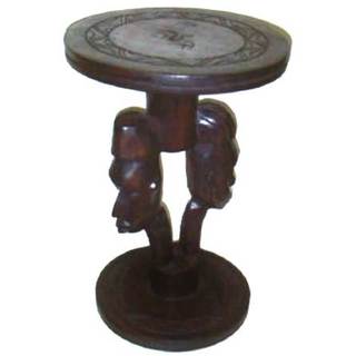 Handmade African Couple End Table (Ghana) - Bed Bath & Beyond - 39179