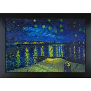 La Pastiche Van Gogh 'Starry Night Over Rhone' Oil Painting - Bed Bath ...