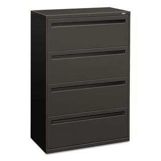 HON 700 Series Charcoal 36-Inch Wide Four-Drawer Lateral File Cabinet ...