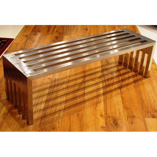 European Stainless Steel Sitting Bench - Bed Bath & Beyond - 4047749