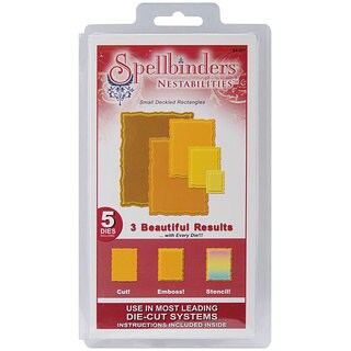 Spellbinders Nestabilities 'Small Deckled Rectangles' Die Set - Bed ...