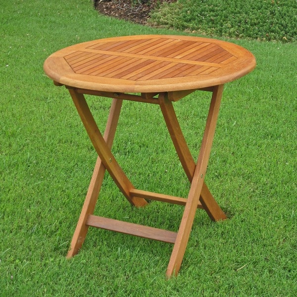Royal Tahiti 28 Inch Folding Patio Table Bed Bath And Beyond 4089622