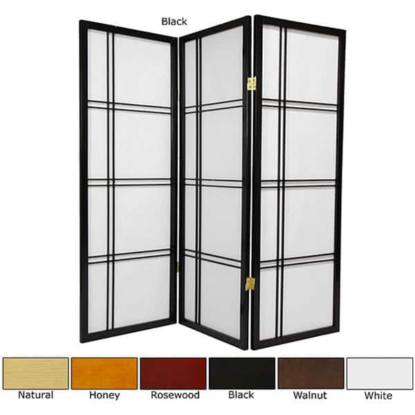 Spruce Wood 48-inch Double Cross 3-panel Room Divider (China) - Bed ...
