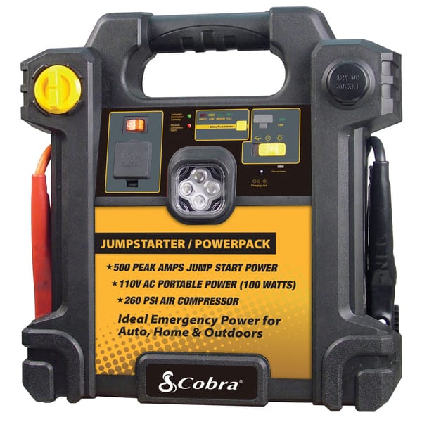 Cobra Jump Starter/PowerPack with Air Compressor - Bed Bath & Beyond ...