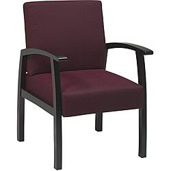 Office Star Ruby Fabric with Mahogany Wood Guest Chair - Bed Bath ...