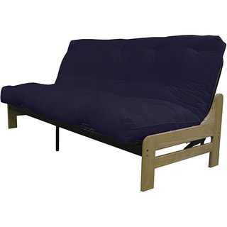 Boston Natural Finish Queen Armless Futon Set - Bed Bath & Beyond - 4231861