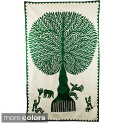 Fair Trade 'Tree of Life' Wall Hanging (India) - Bed Bath & Beyond ...