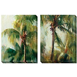 Gallery Direct Allyson Krowitz 'Quiet Palm' Oversized Canvas Art Set ...