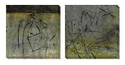 Gallery Direct Caroline Ashton 'Bird & Cage' Oversized Canvas Art Set ...