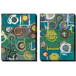 Gallery Direct Benjamin Deal 'Invention in Blue' Oversized Canvas Art ...