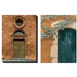 Gallery Direct Deborah Dupont 'Door Series III & IV' Oversized Canvas ...