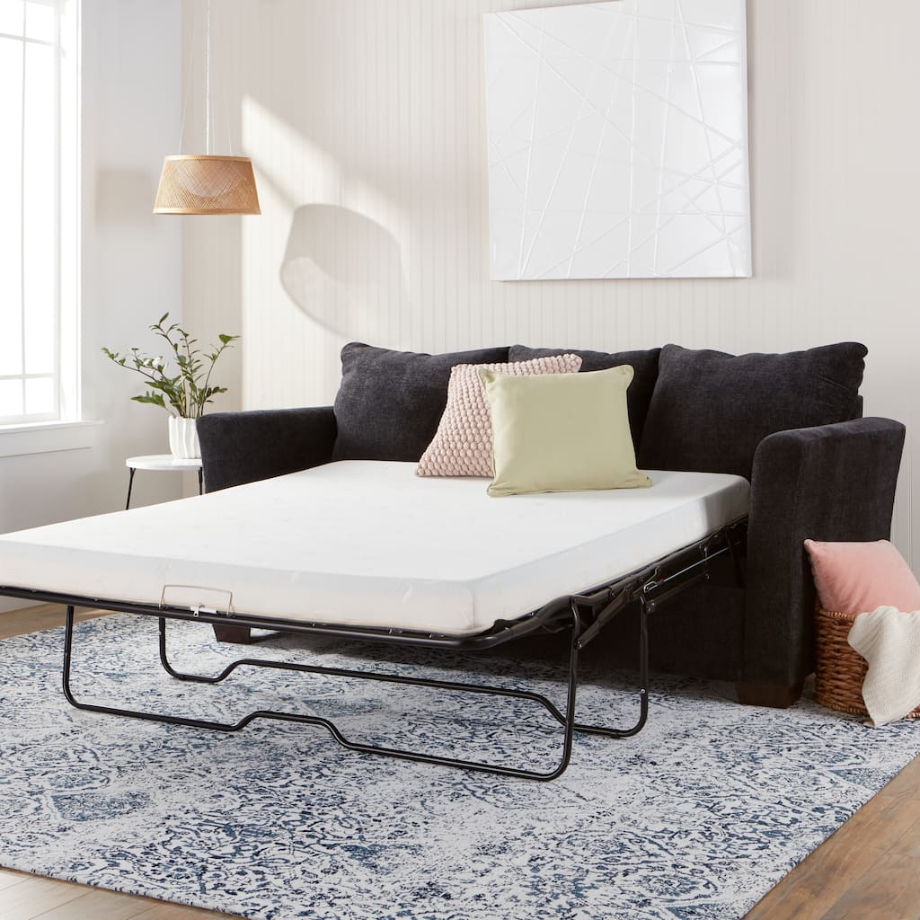Comfort Dreams 4.5-inch Full-size Memory Foam Sofa Sleeper Mattress ...