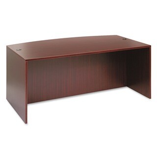 Alera Valencia Mahogany Bow Front Desk Shell - Bed Bath & Beyond - 4373537