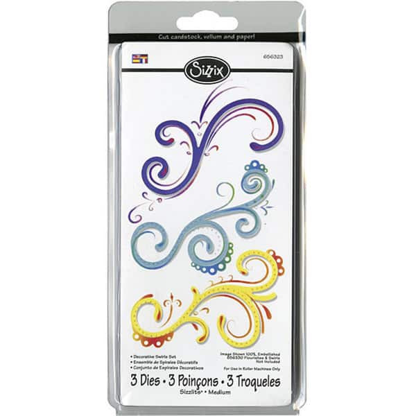 Sizzix Sizzlits 'Decorative Swirls' Die Set (Package of 3) - Bed Bath ...