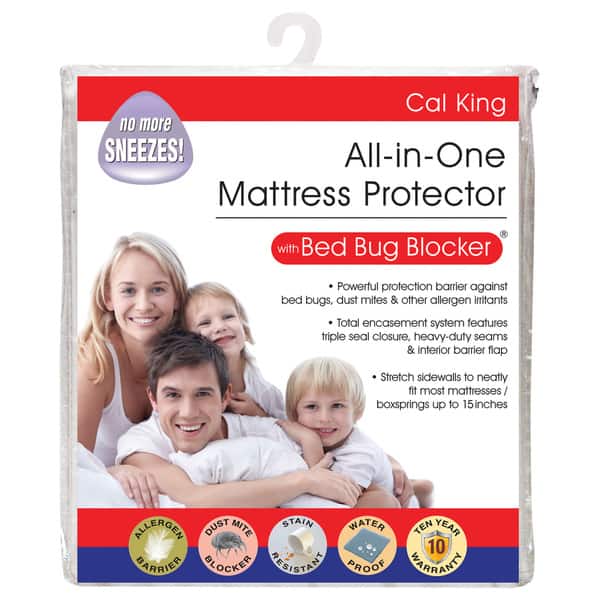 All-In-One Protection with Bed Bug Blocker Cotton Rich Mattress ...