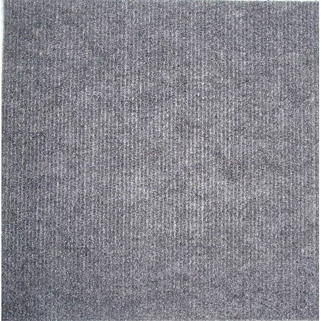 Square 12-inch Grey Carpet Tiles (240 Square Feet) - Overstock - 4741383