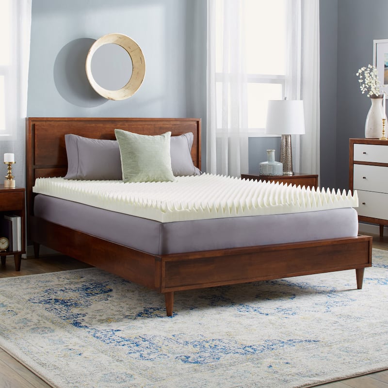 Slumber Solutions Highloft Supreme 3-inch Memory Foam Mattress Topper ...
