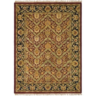 SAFAVIEH Handmade Heritage Hayley Traditional Oriental Wool Rug - Bed ...