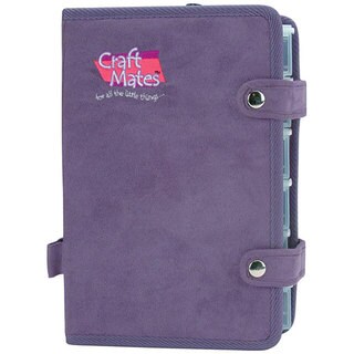 Craft Mates Ezy Snappin' Petite Purple Ultrasuede Double Organizer ...