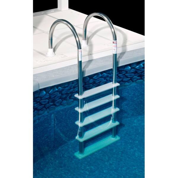 Blue Wave Standard Stainless Steel In-Pool Ladder for Above Ground ...
