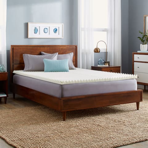 Slumber Solutions Highloft Supreme 3-inch Memory Foam Mattress Topper ...