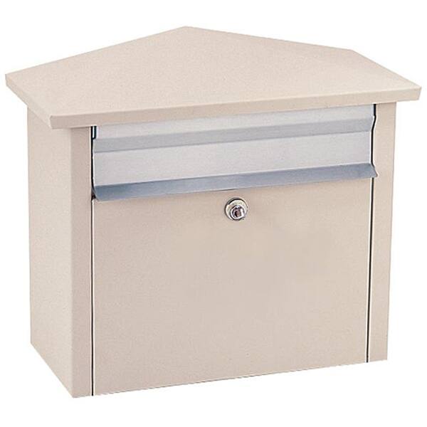 Beige Wall or Post-mount Mail House Mailbox - Bed Bath & Beyond - 4814271