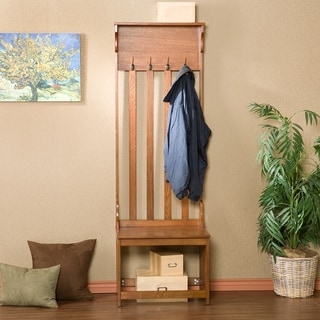 Harper Blvd Mission Oak Hall Tree Entry Bench - Bed Bath & Beyond - 4851729