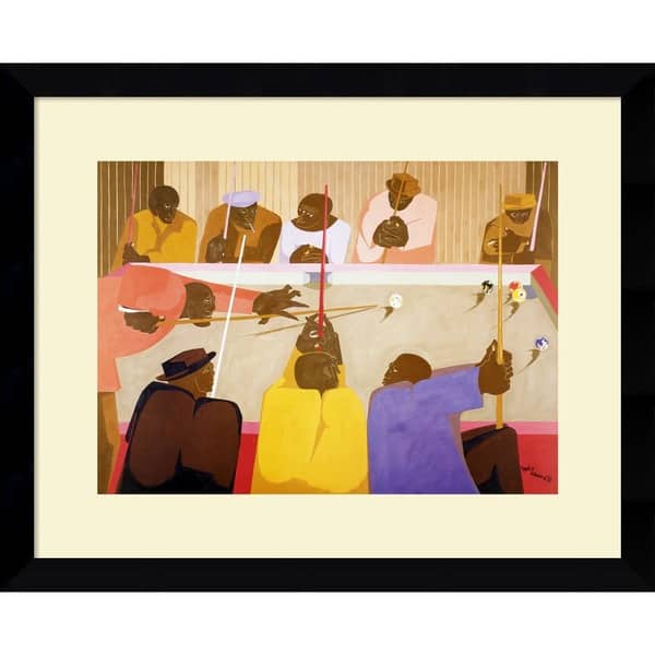 Jacob Lawrence 'The Pool Game' Framed Art Print - Bed Bath & Beyond ...