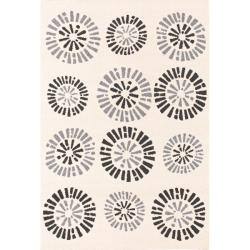 nuLOOM Euro Collection Old Wagon Wheel Ivory Rug (5'2 x 7'6) - Bed Bath ...