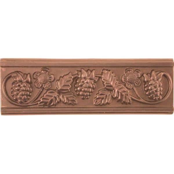 Grapevine Red Copper Finish Accent Tiles (Set of 4) - Bed Bath & Beyond ...
