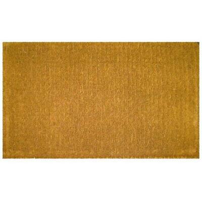 Entryways Plain Outdoor Coconut Fiber Extra-thick Door Mat (1'6 x 2'6 ...
