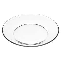 Libbey Crisa Moderno 7.5 inch Salad/Dessert Plate Clear Glass (Pack of ...
