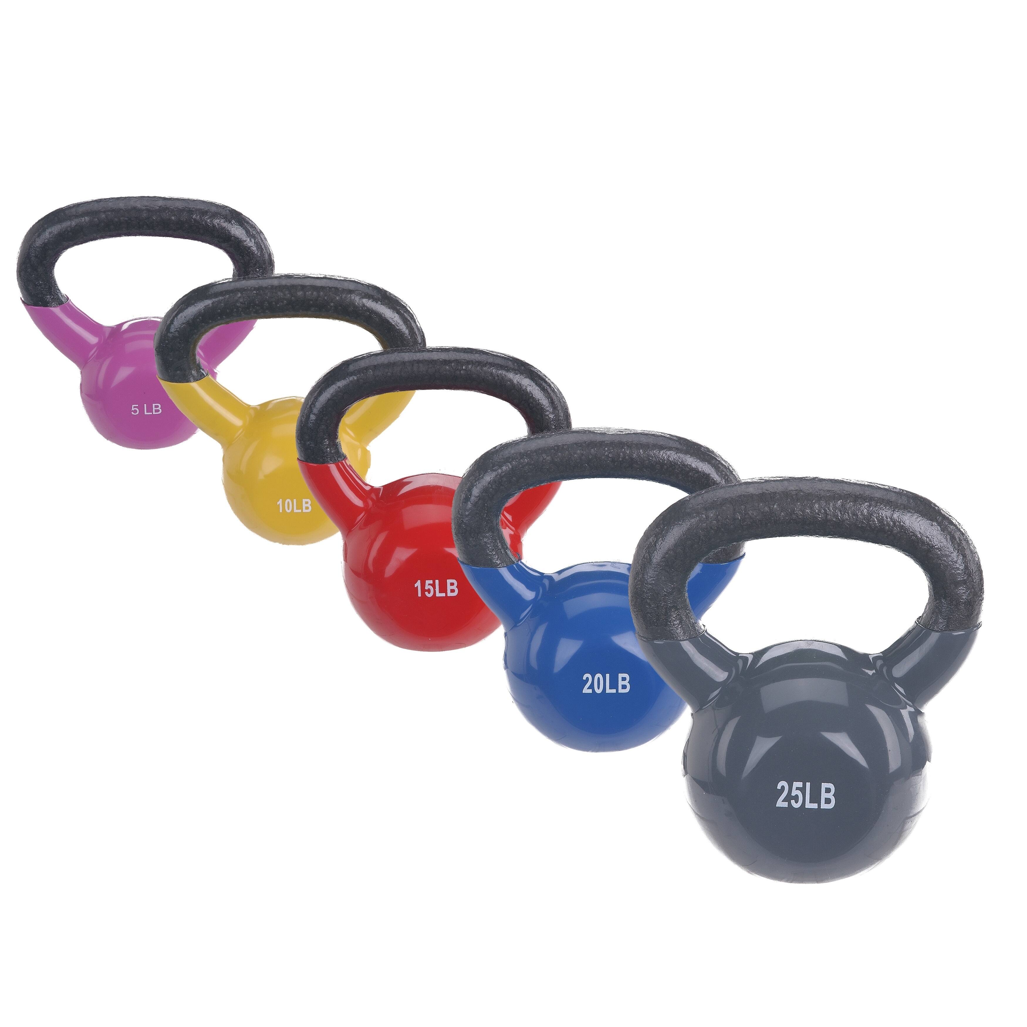 Sunny Vinyl Coated 25-pound Kettle Bell - On Sale - Bed Bath & Beyond ...