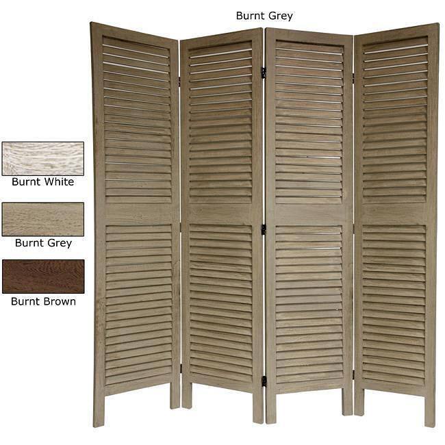 Wood Classic Venetian 4-panel 5.5-foot Room Divider (China) - Overstock ...
