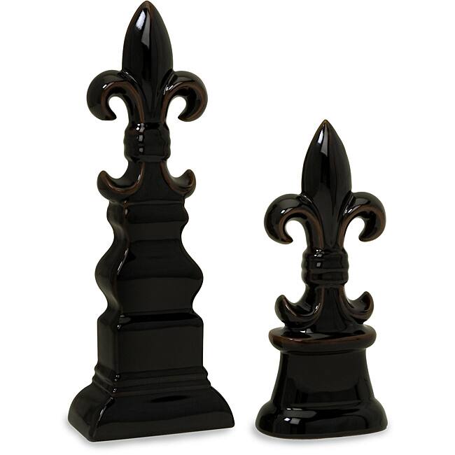 Set of 2 Ceramic Provence Louis XVI Finials - Overstock - 5179546