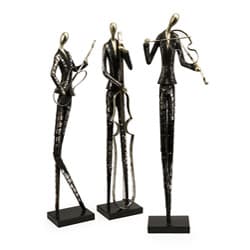 Argento 3-piece French Quarter Statues - Bed Bath & Beyond - 5179564