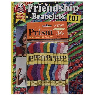 DMC Friendship Bracelets 101 Book and Prism Floss Pack - Bed Bath ...