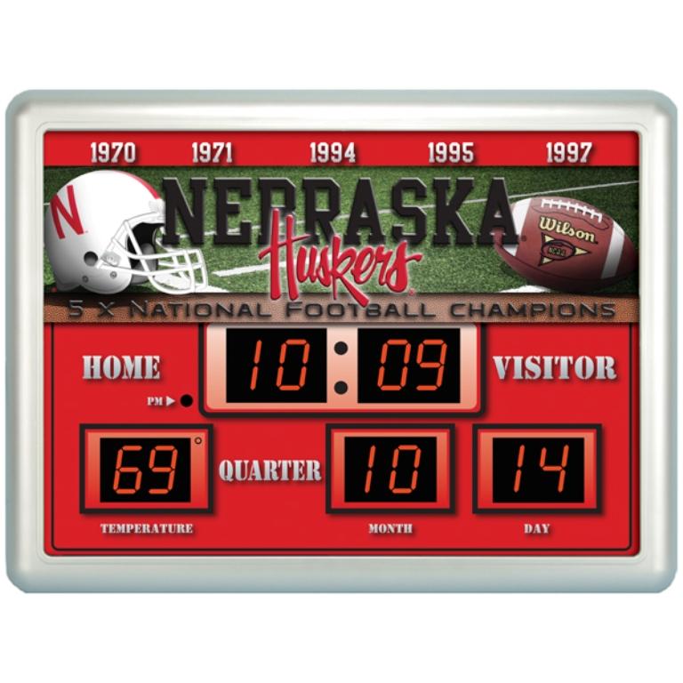 Nebraska Cornhuskers Scoreboard Clock - Free Shipping Today - Overstock ...