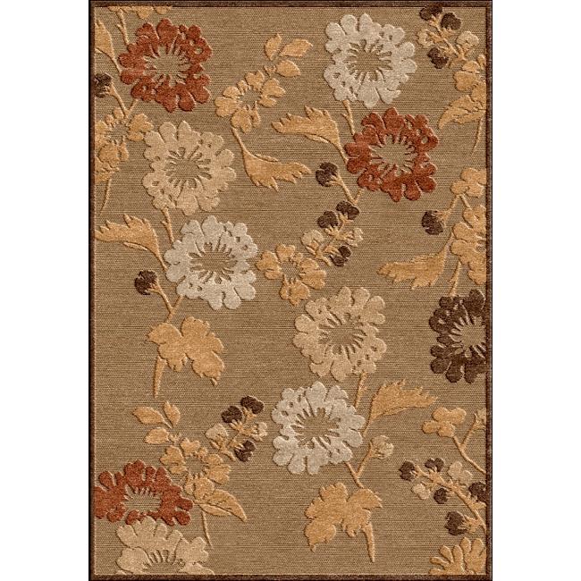 Shop nuLOOM Hand-carved Alfresco Indoor/ Outdoor Sand Rug (5'2 x 7'6 ...