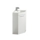 Fresca Coda White Corner Bathroom Vanity - Overstock - 5202772