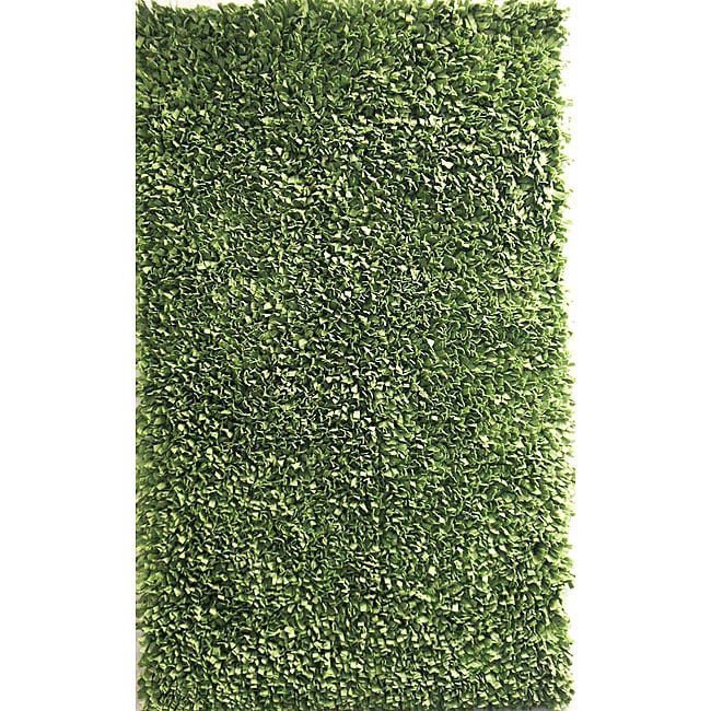 Soft Cotton Sage Green Shag Rug (3'6 x 5'6) - Overstock™ Shopping ...