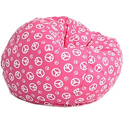 BeanSack Peace Sign Pink Bean Bag Chair - Bed Bath & Beyond - 5303768