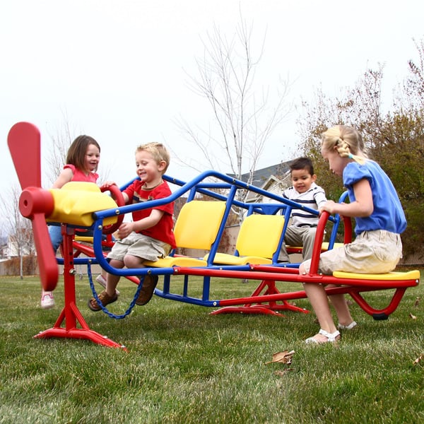 Lifetime Ace Flyer Multi-color Airplane Outdoor Teeter-totter - Bed ...