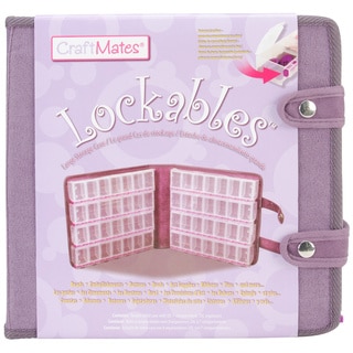 Craft Mates Lockables Purple Ultrasuede Large Organizer Case - Bed Bath ...