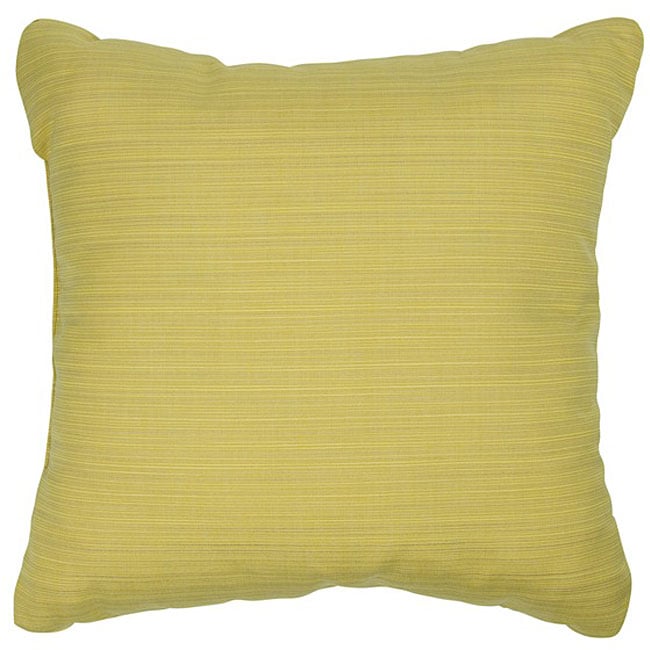 Cornsilk 18-inch Knife-edged Outdoor Pillows with Sunbrella Fabric (Set ...